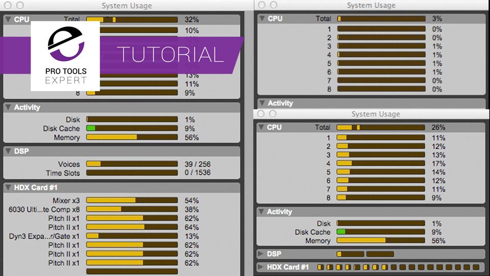 Understanding Pro Tools System Usage Meters - Record, Mix & Master